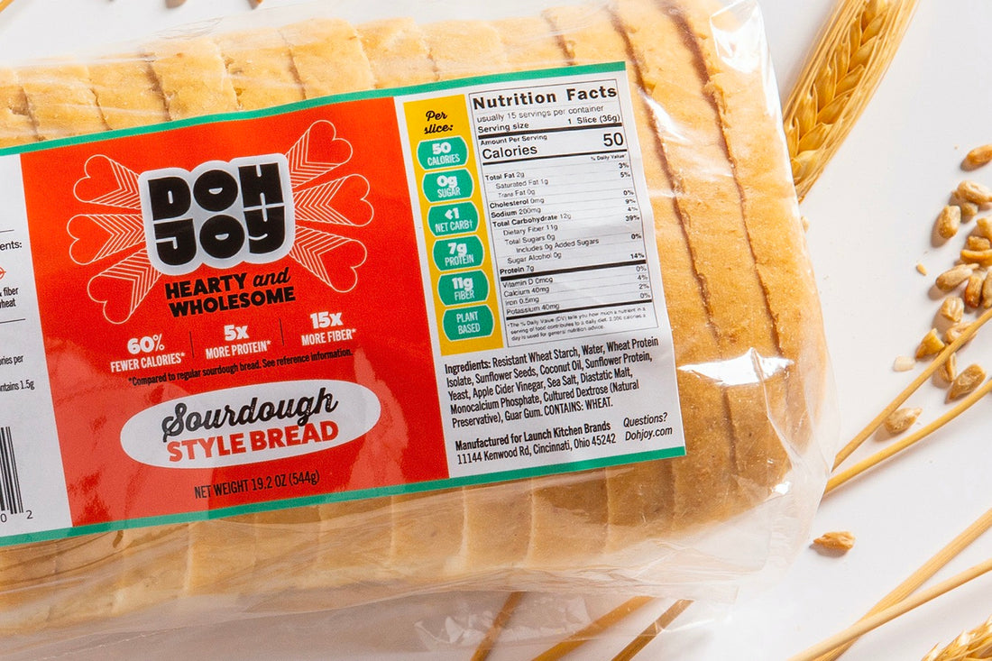 DohJoy Low Calorie, Under 1 Net Carb Hearty White Bread – Dohjoy